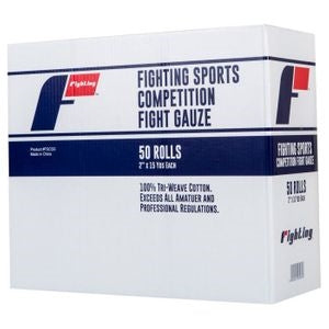 Box of 50 rolls of Fighting Sports Gauze - Premium Tri-Weave Cotton