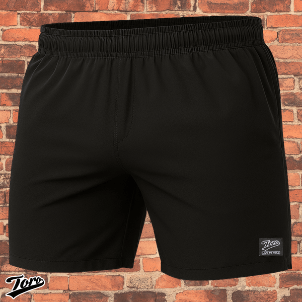 Toro Black Label Super Shorts | BJJ & MMA Fight Shorts – All Black